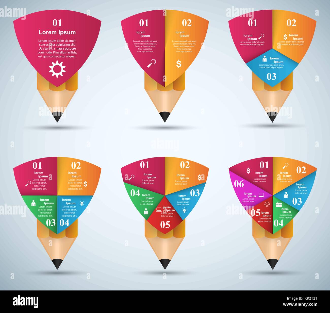 Pencil, education icon. Business infographic Stock Vector Image & Art ...