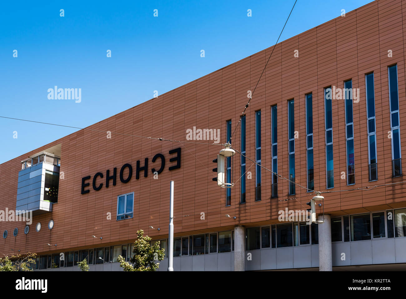 Low angle view of Vienna Main Library Stock Photo - Alamy
