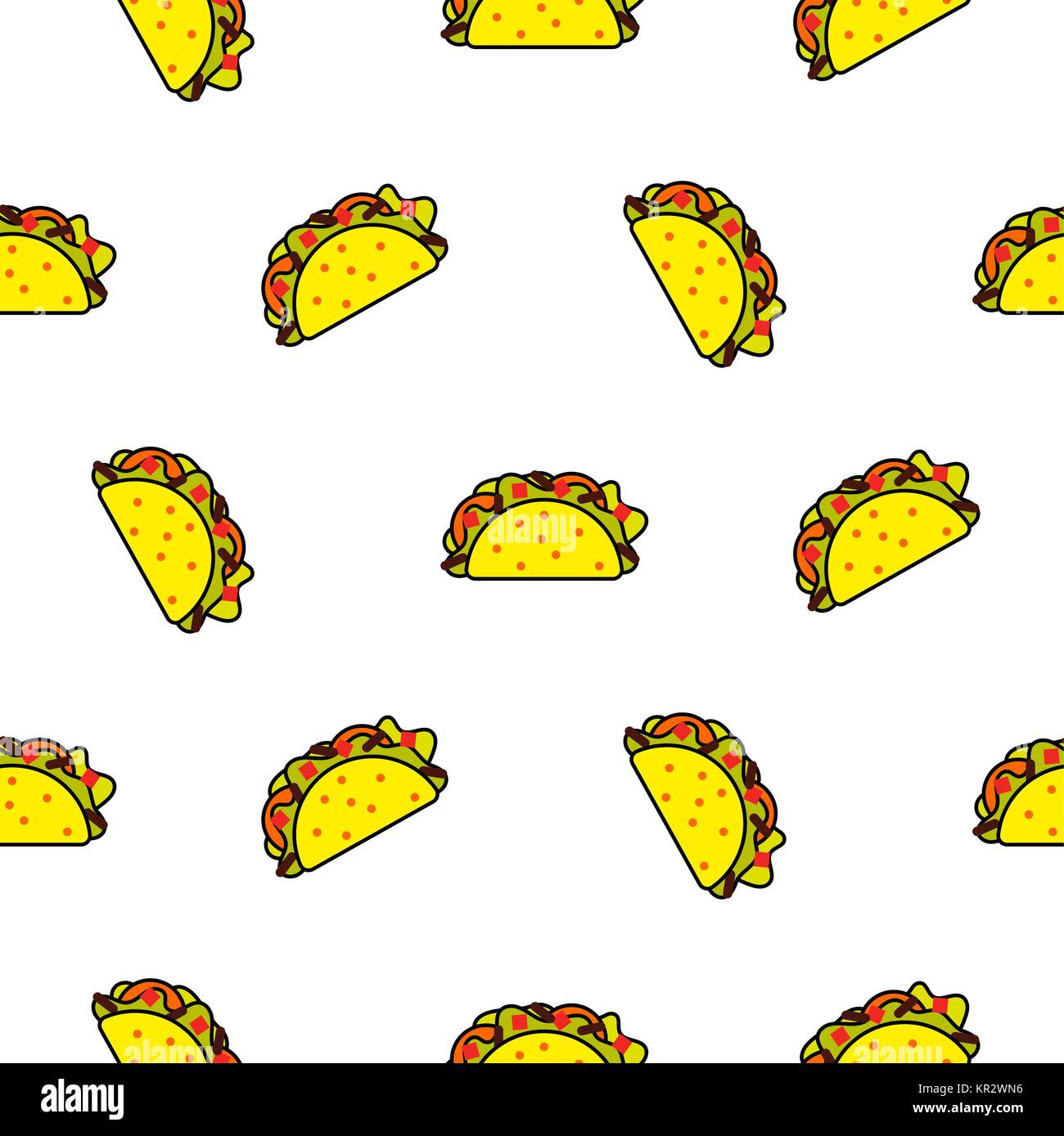 Traditional mexican fastfood tacos Stock Vector Images - Alamy