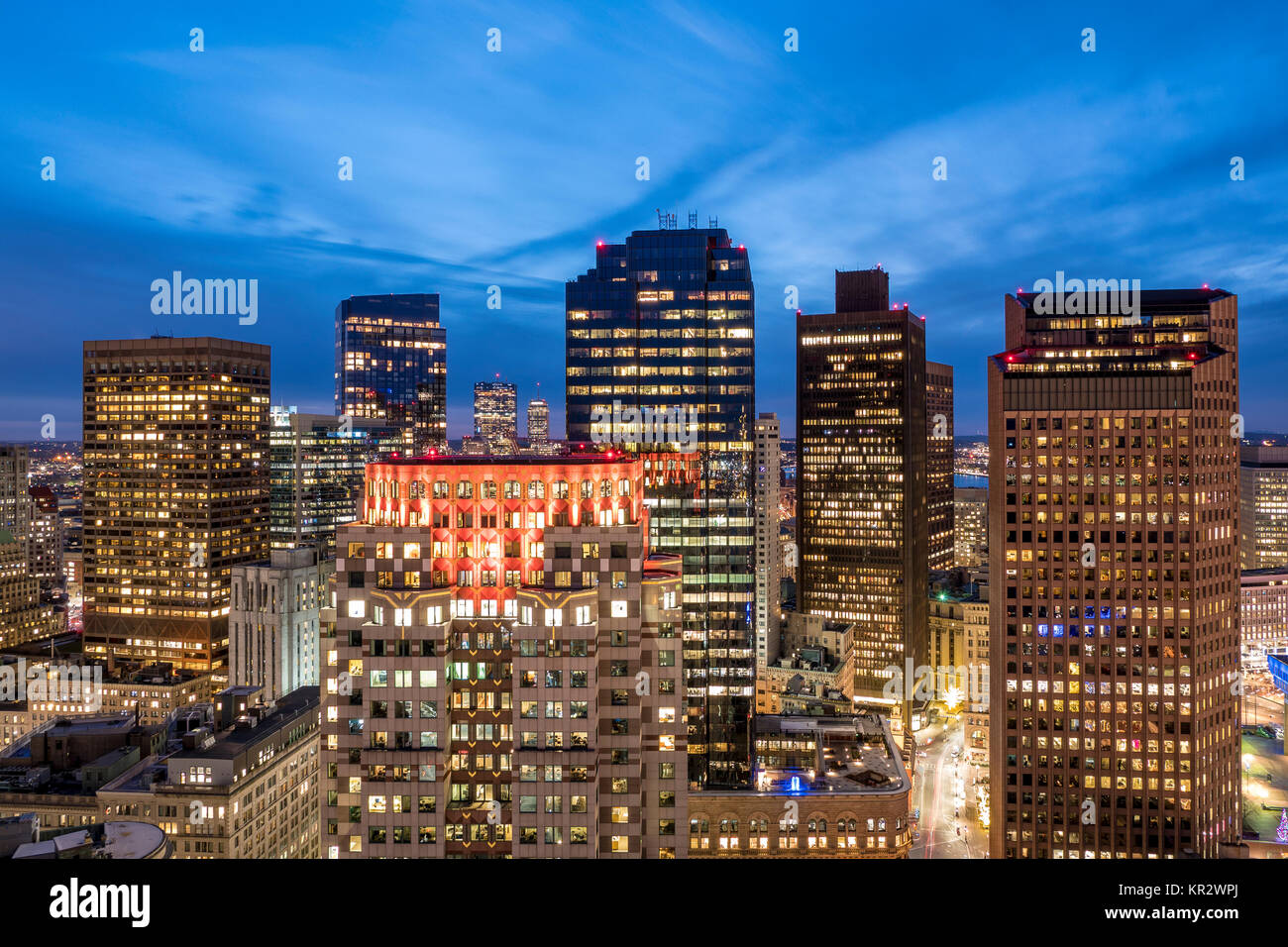 Aerial view boston harbor hi-res stock photography and images - Alamy