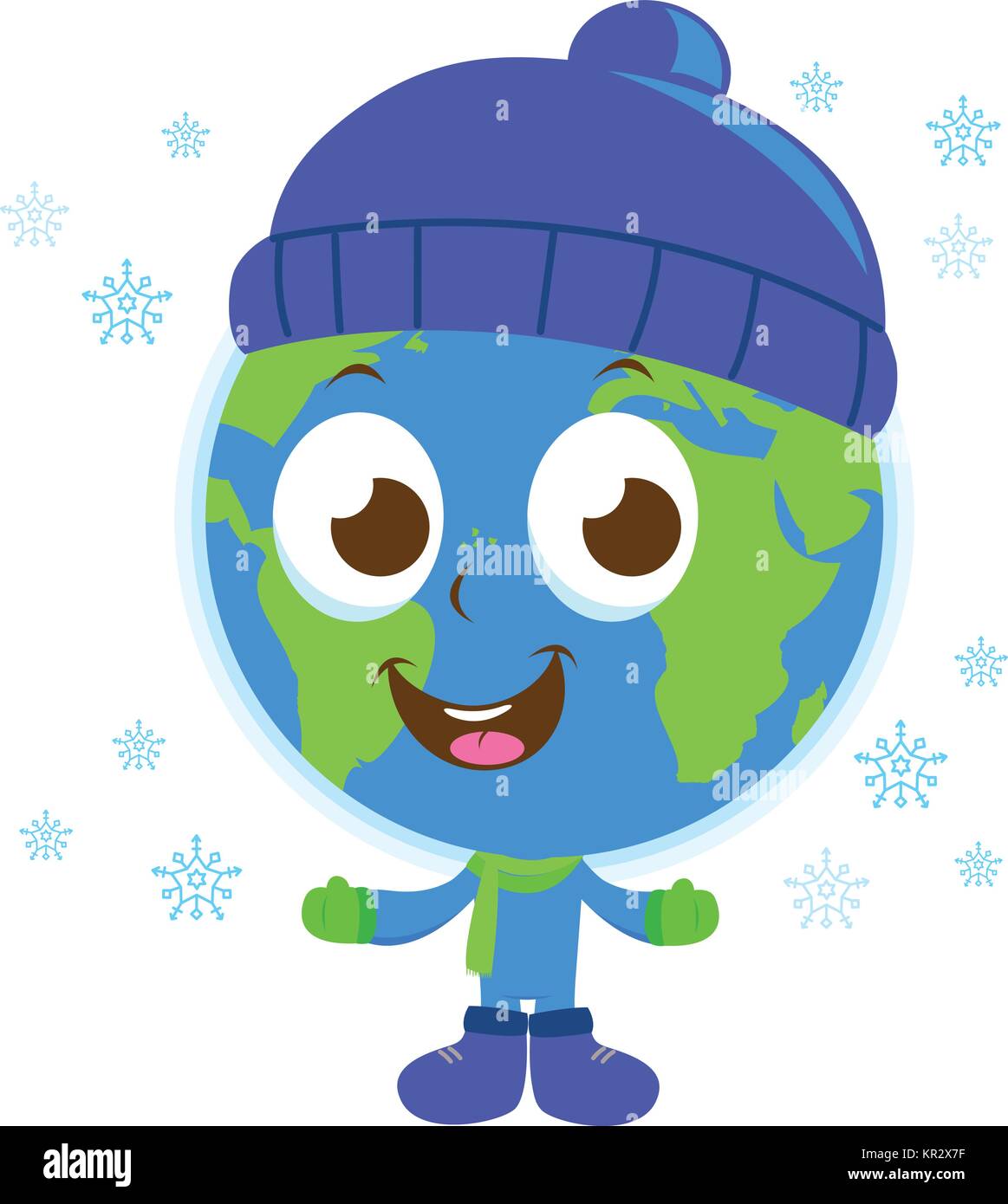 Sick in winter cold Stock Vector Images - Alamy