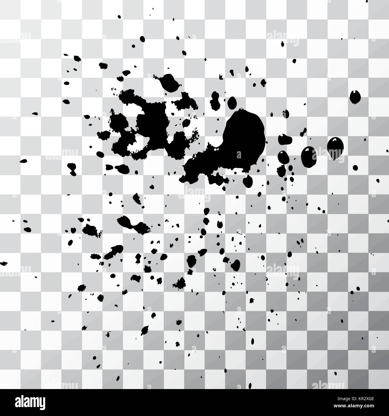 Black Ink Splatter Template