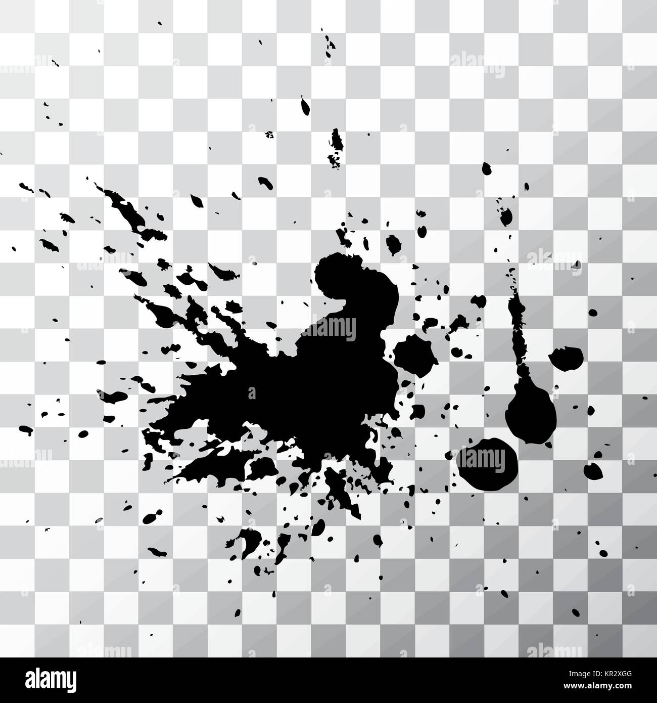 Black ink paint explosion splatter artistic cover design sketch ...