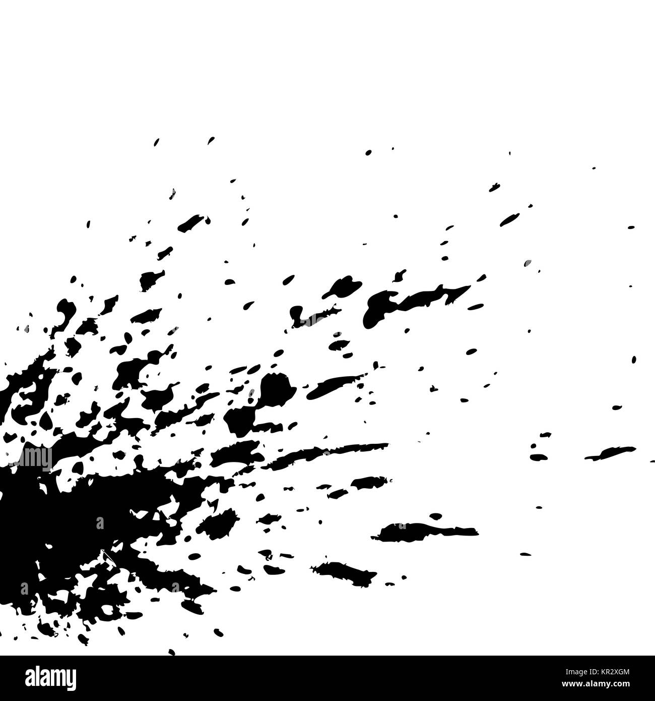 Black ink paint explosion splatter artistic cover design sketch ...