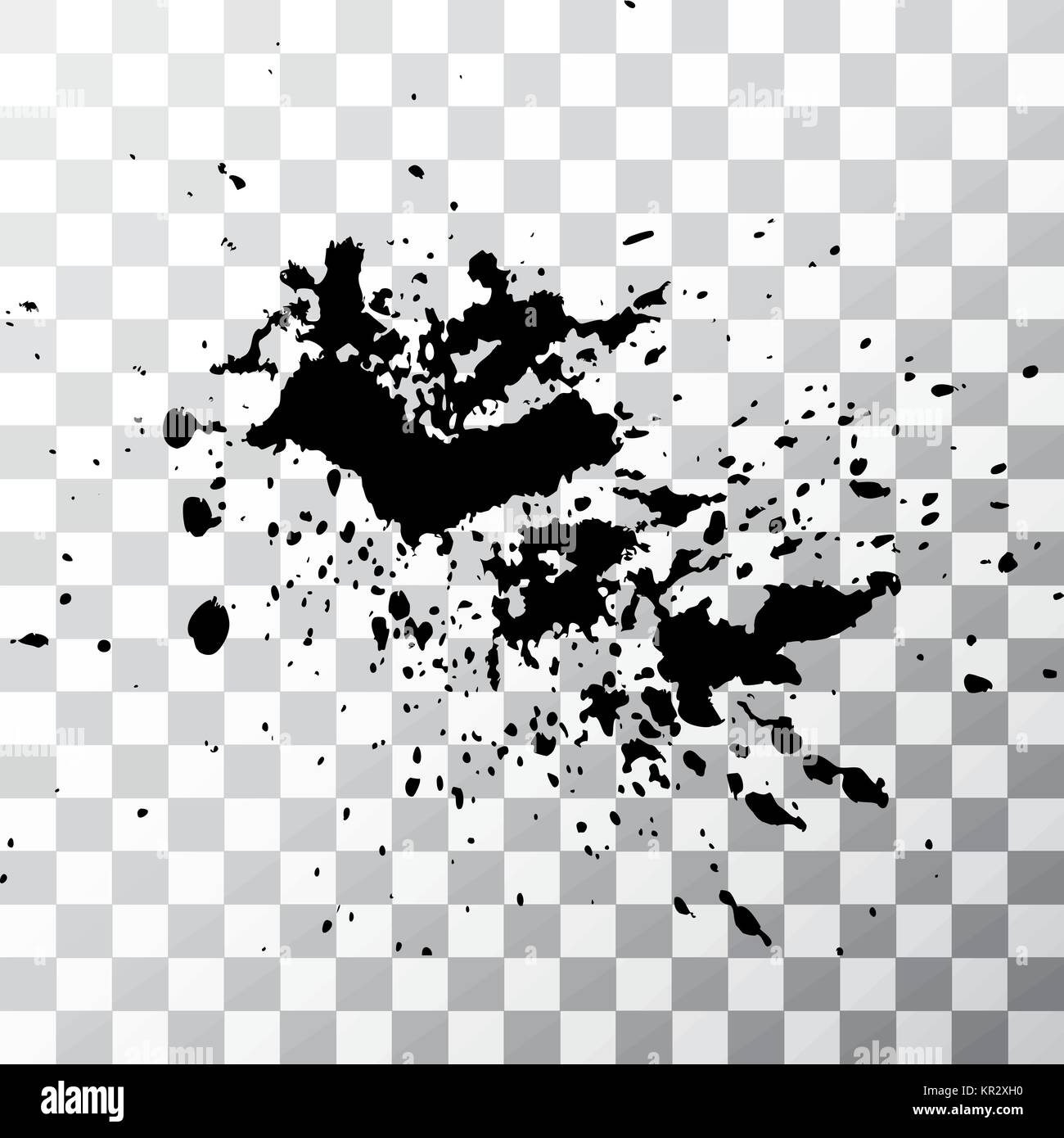 Black ink paint explosion splatter artistic cover design sketch ...
