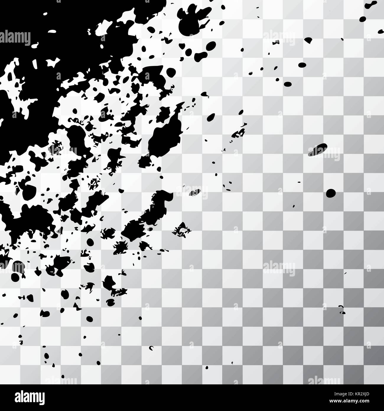 Black Ink Splatter Template
