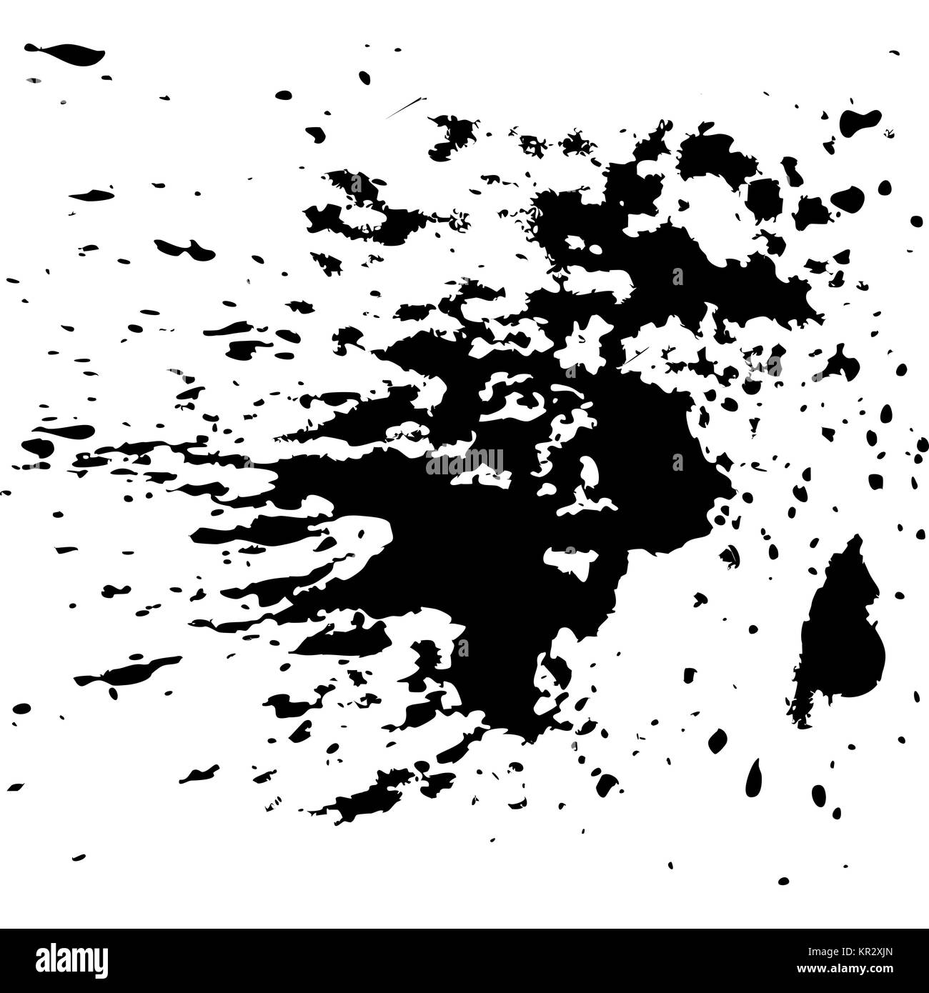 Black ink paint explosion splatter artistic cover design sketch ...