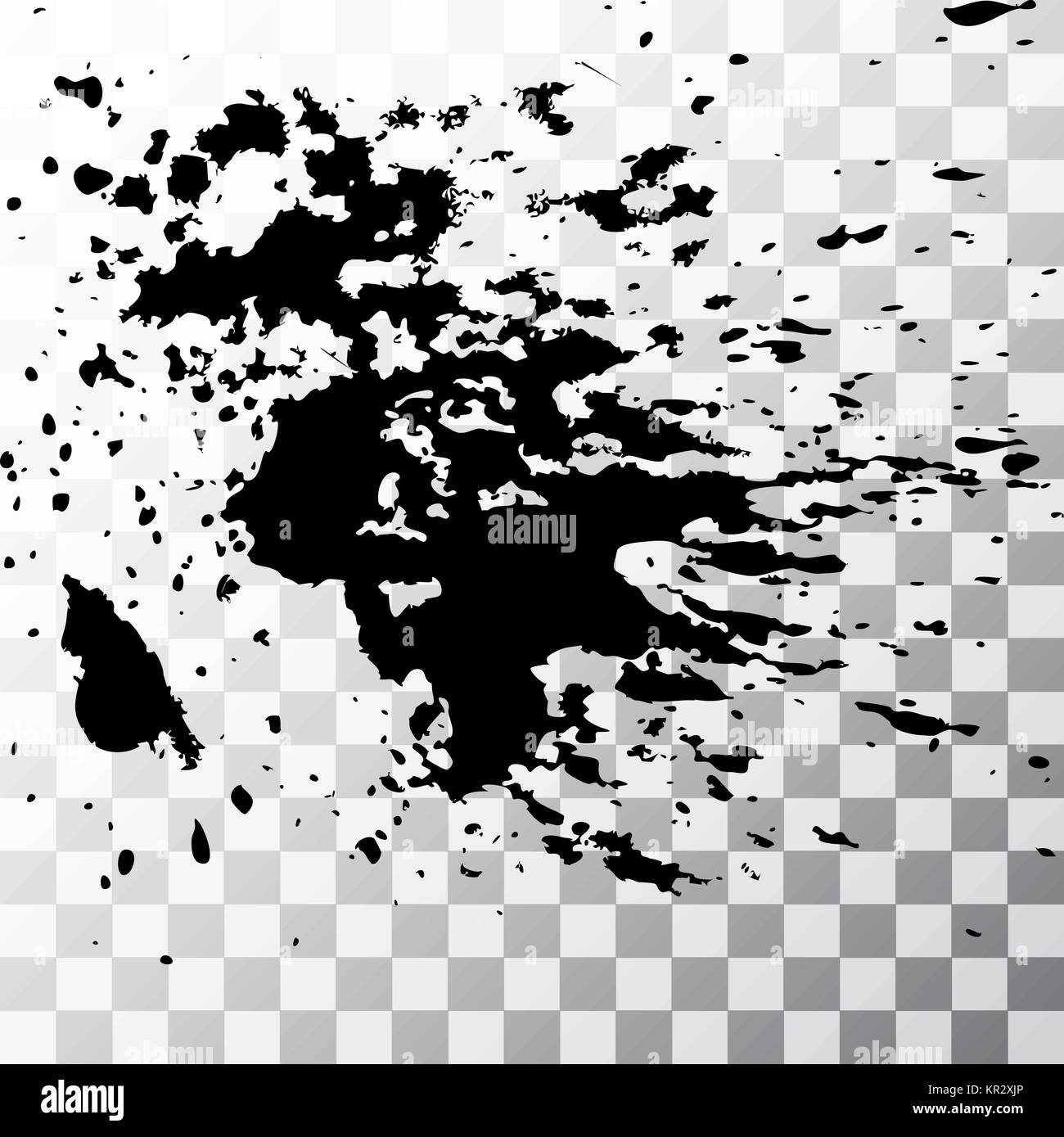 Black ink paint explosion splatter artistic cover design sketch ...