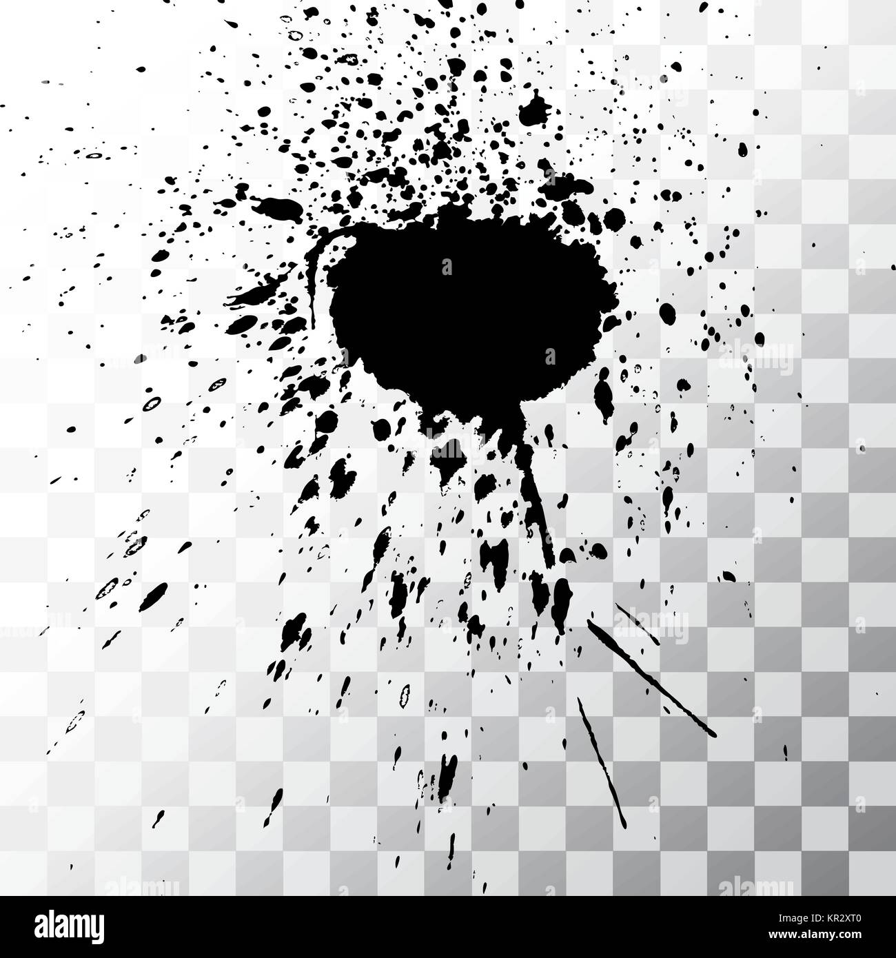 Black ink paint explosion splatter artistic cover design sketch ...