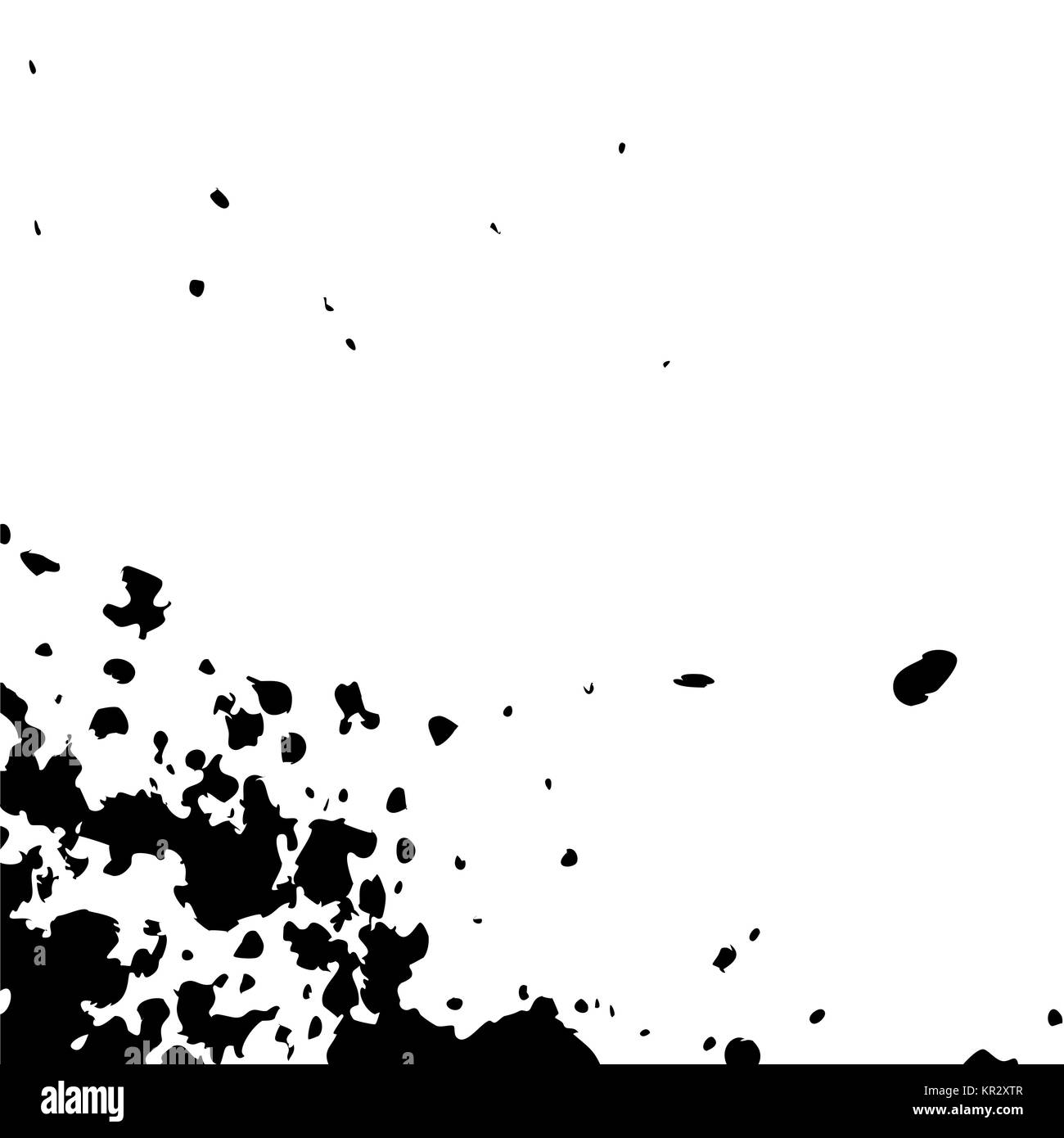 Black ink paint explosion splatter artistic cover design sketch ...