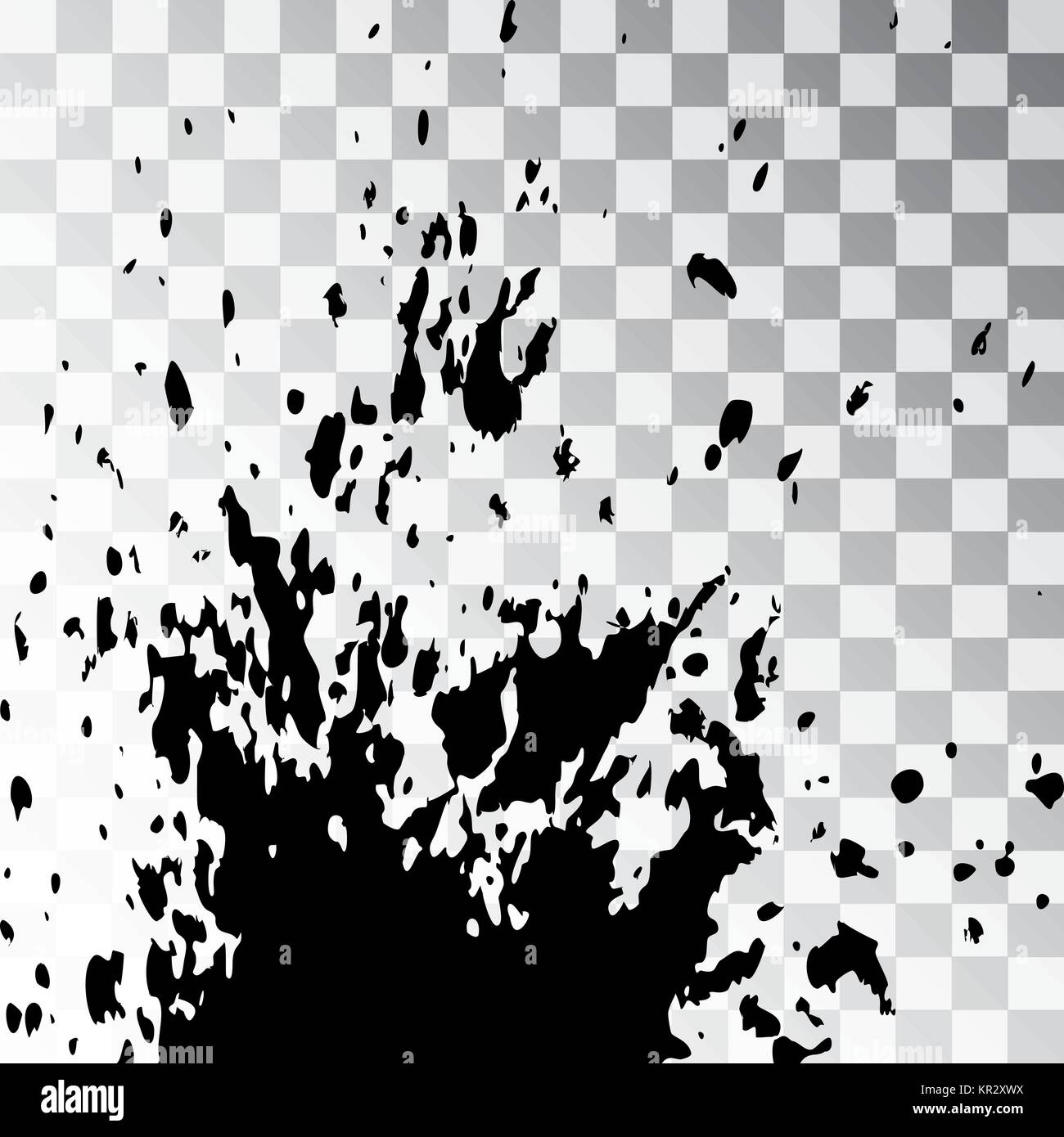 Black ink paint explosion splatter artistic cover design sketch ...