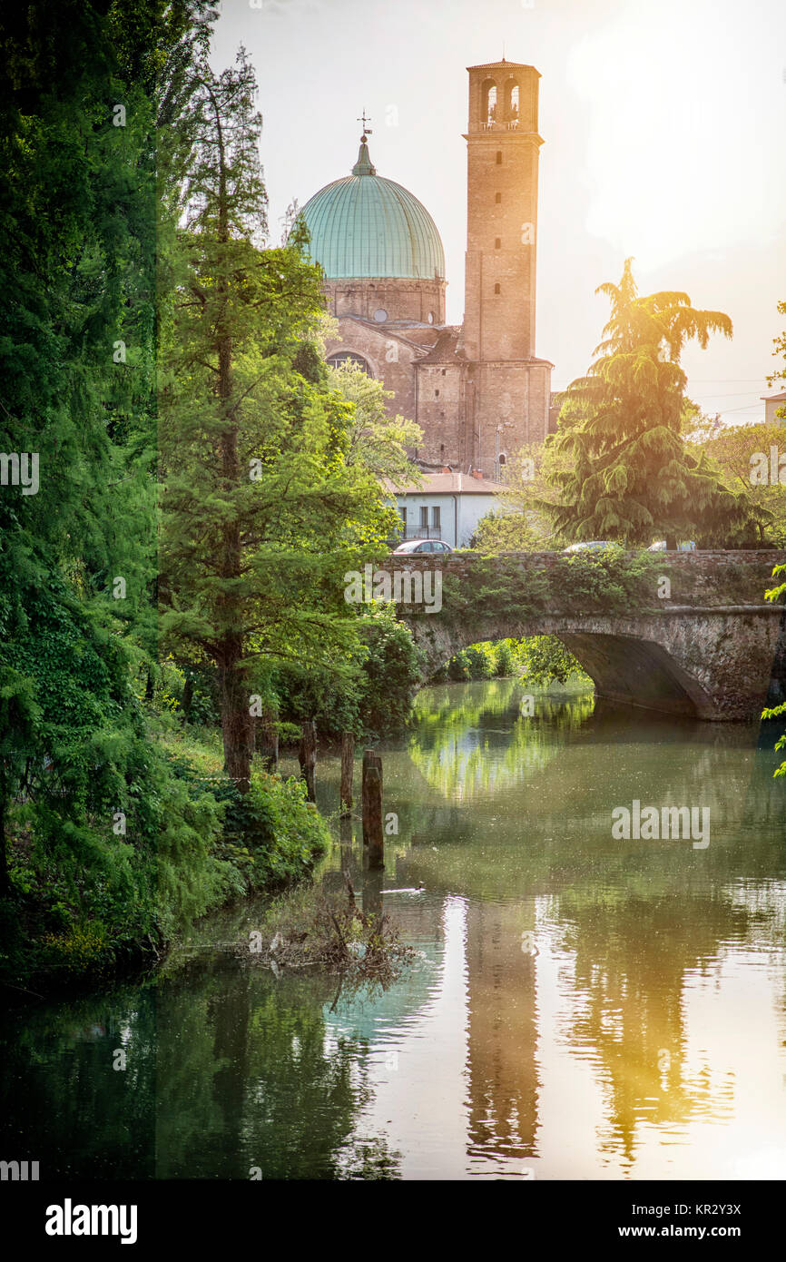 Beautiful old building at river Stock Photo - Alamy