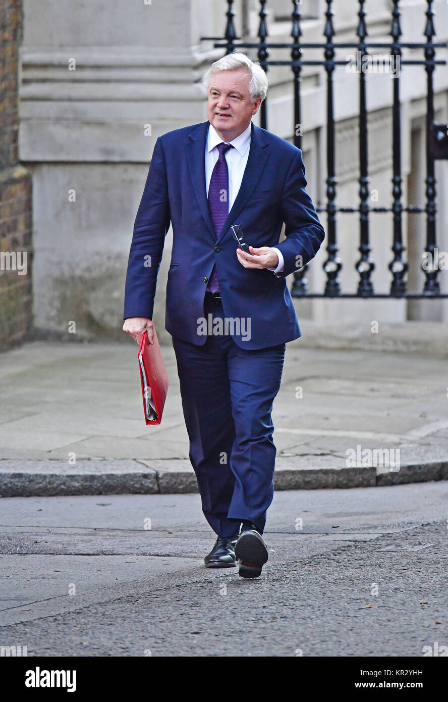 Brexit Secretary David Davis arriving in Downing Street, London, for a ...