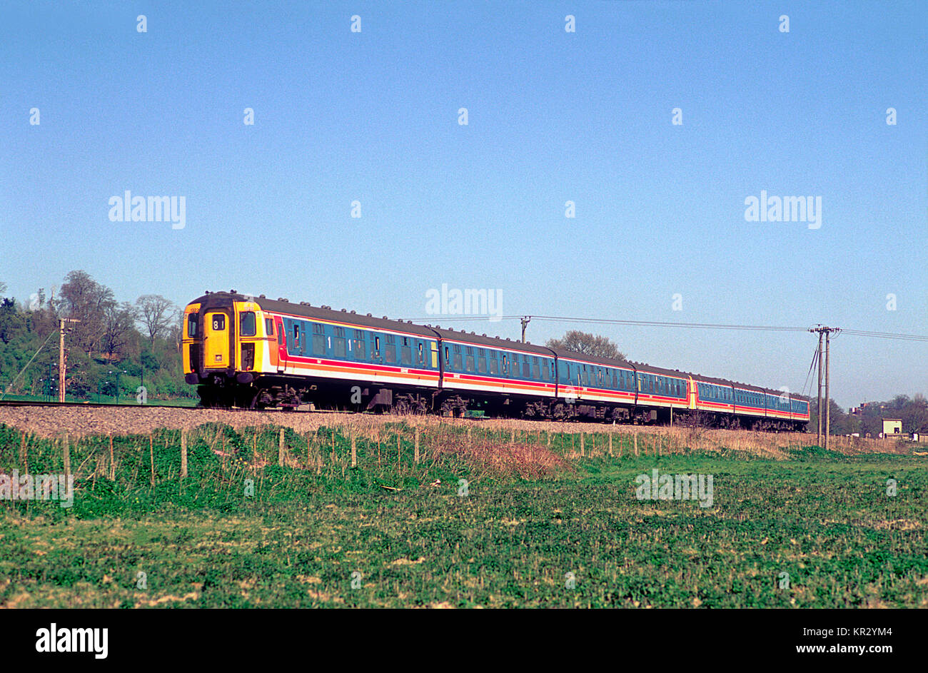 Class 421 4CIG number 1322 and class 423 4VEP number 3430 forms a South ...