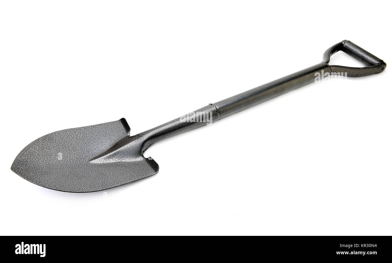 Garden spade isolated on white background Stock Photo - Alamy