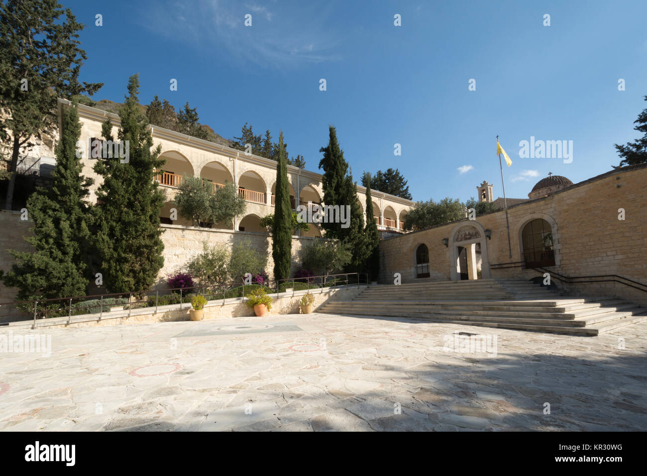 Ayios Neophytos Monastery near Tala in Cyprus Stock Photo - Alamy