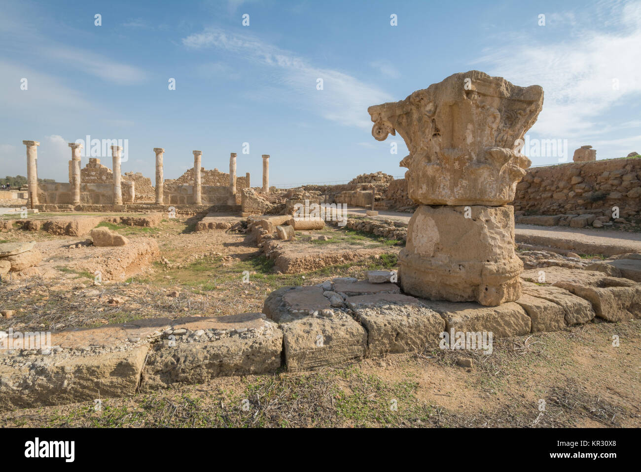 Paphos archaeological park at Kato Pafos in Cyprus Stock Photo - Alamy