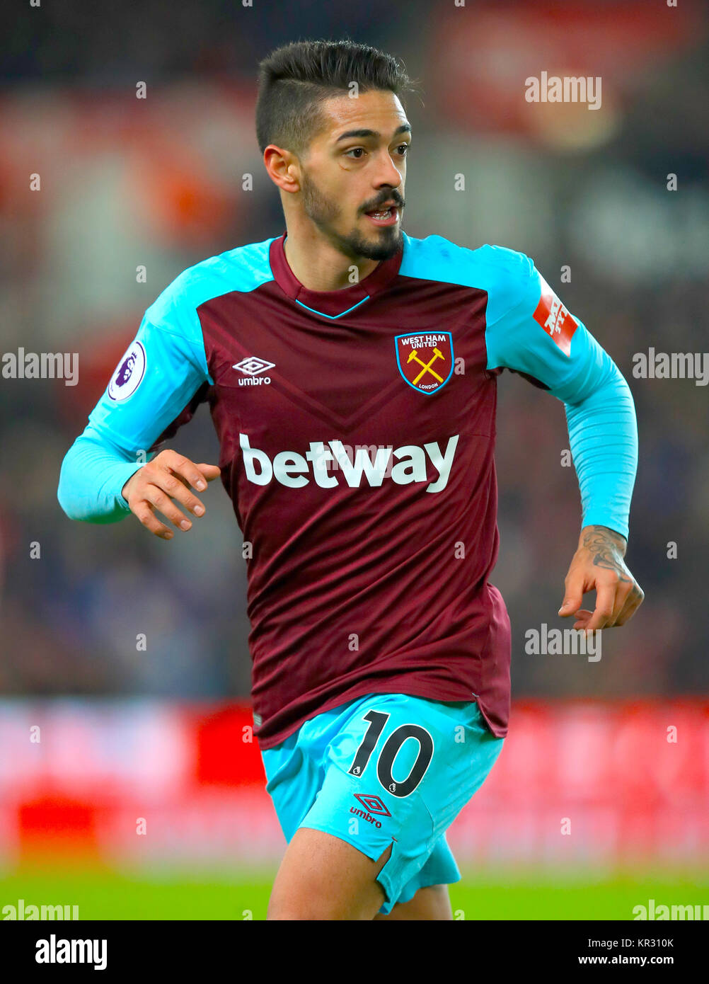 West Ham United's Manuel Lanzini Stock Photo - Alamy