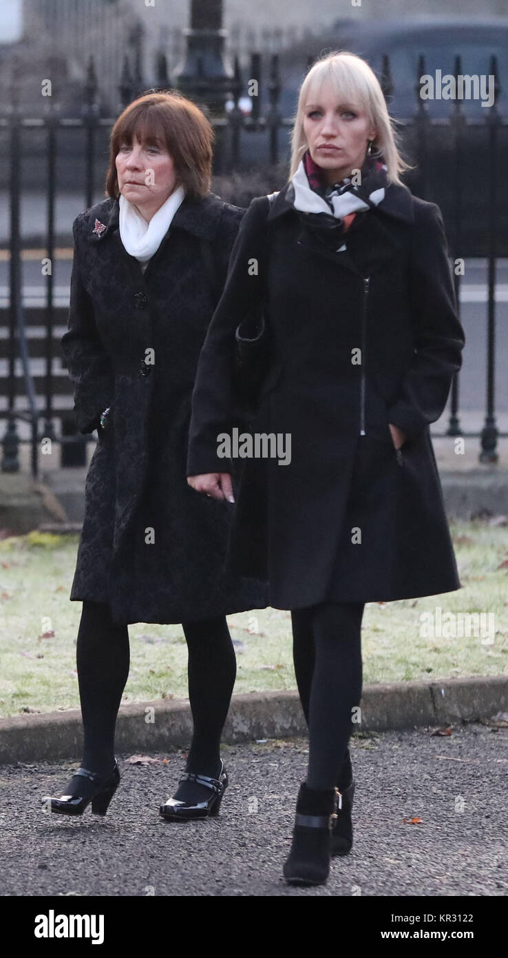 Clodagh Hawe's mother Mary Coll (left) and sister Jacqueline Connelly ...