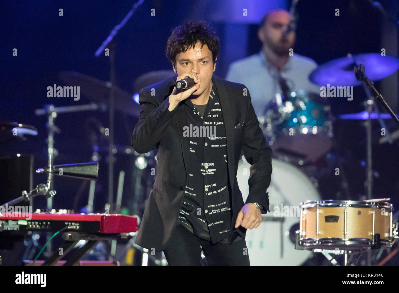 Jamie Cullum at the "Jazz a Juan" Festival in la Pinede Gould in Juan ...