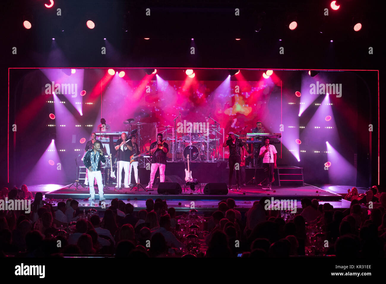 Kool & The Gang in concert, on stage on the occasion of the Monte Carlo ...