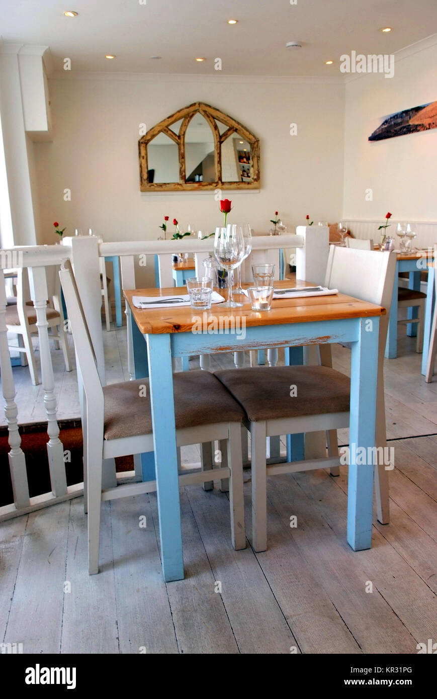 2 Fore Street, Mousehole, Cornwall with owner/chef Joe Wardell Stock ...