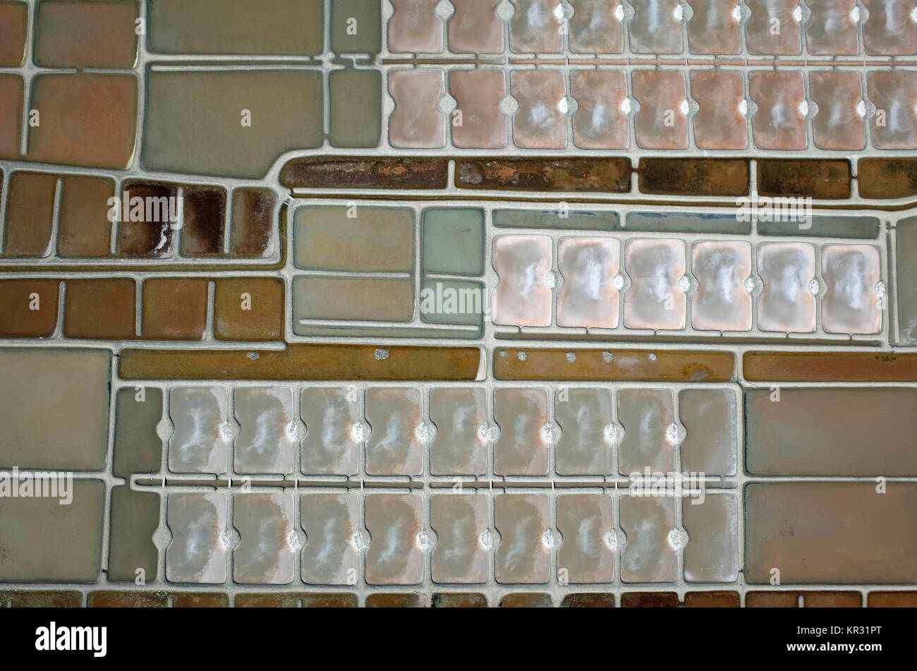 Guerande (north-western France): aerial view of the salt marshes of ...