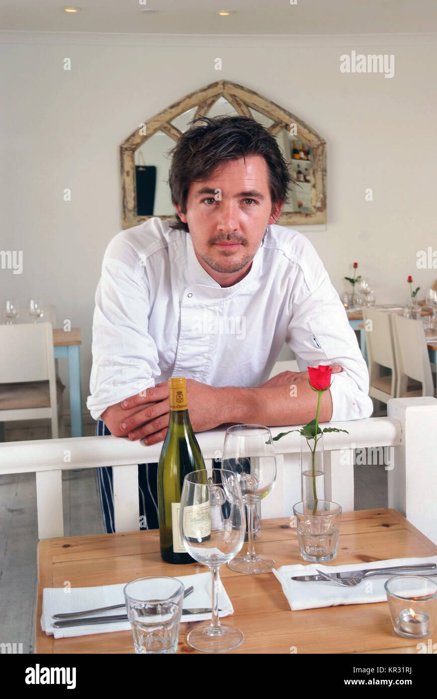 2 Fore Street, Mousehole, Cornwall with owner/chef Joe Wardell Stock ...