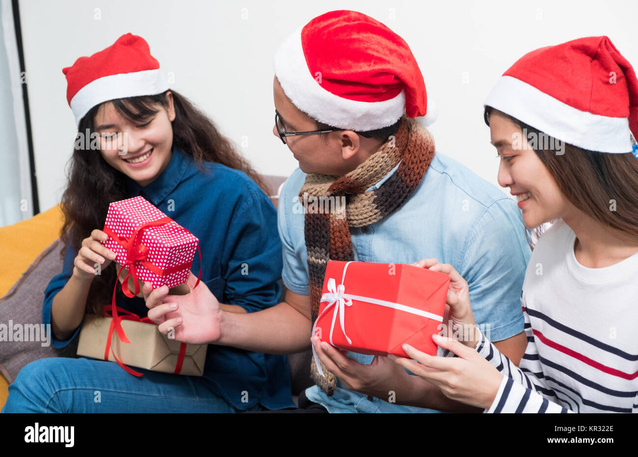 People Exchanging Gifts