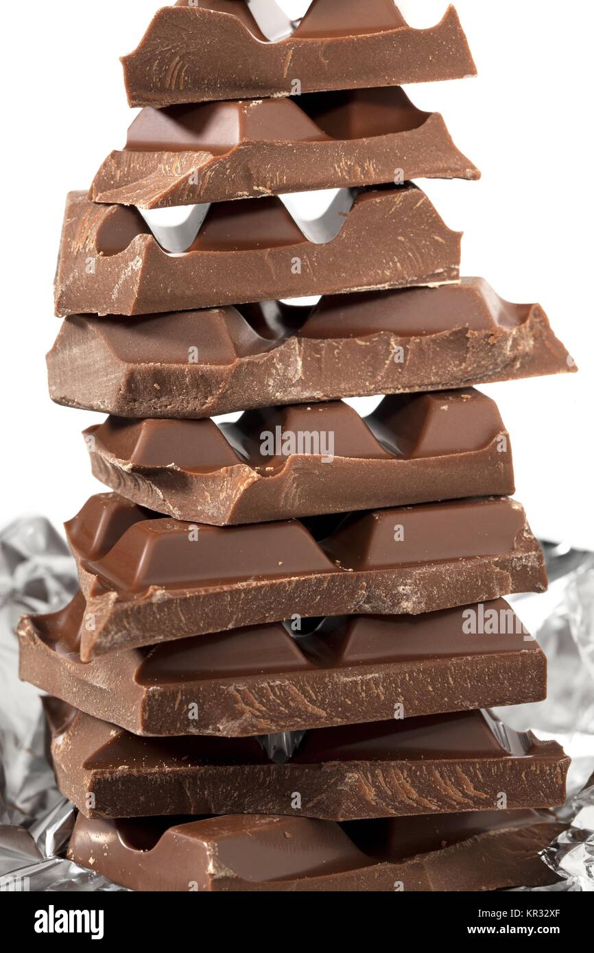 stack of chocolate bars Stock Photo - Alamy