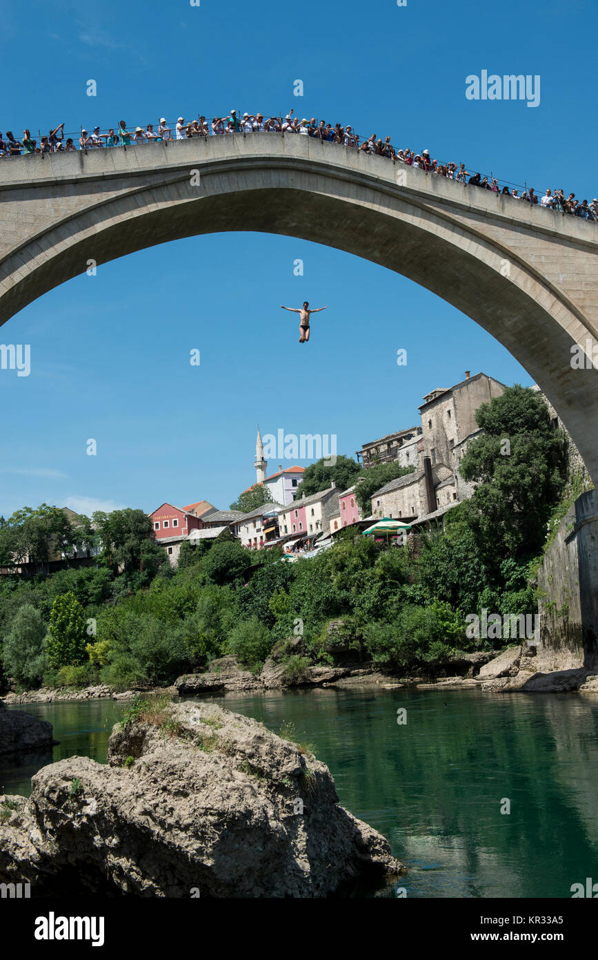 Old Bridge, Mostar, Bosnia and Herzegovina. 7-7-2016. Credit: Ian ...