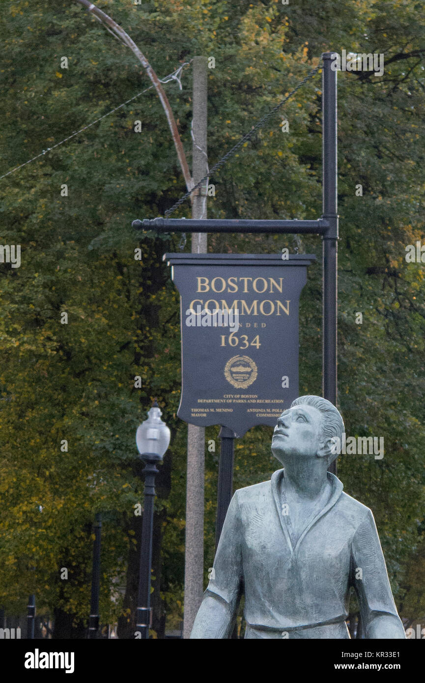 Religion statue in Boston Common Stock Photo - Alamy