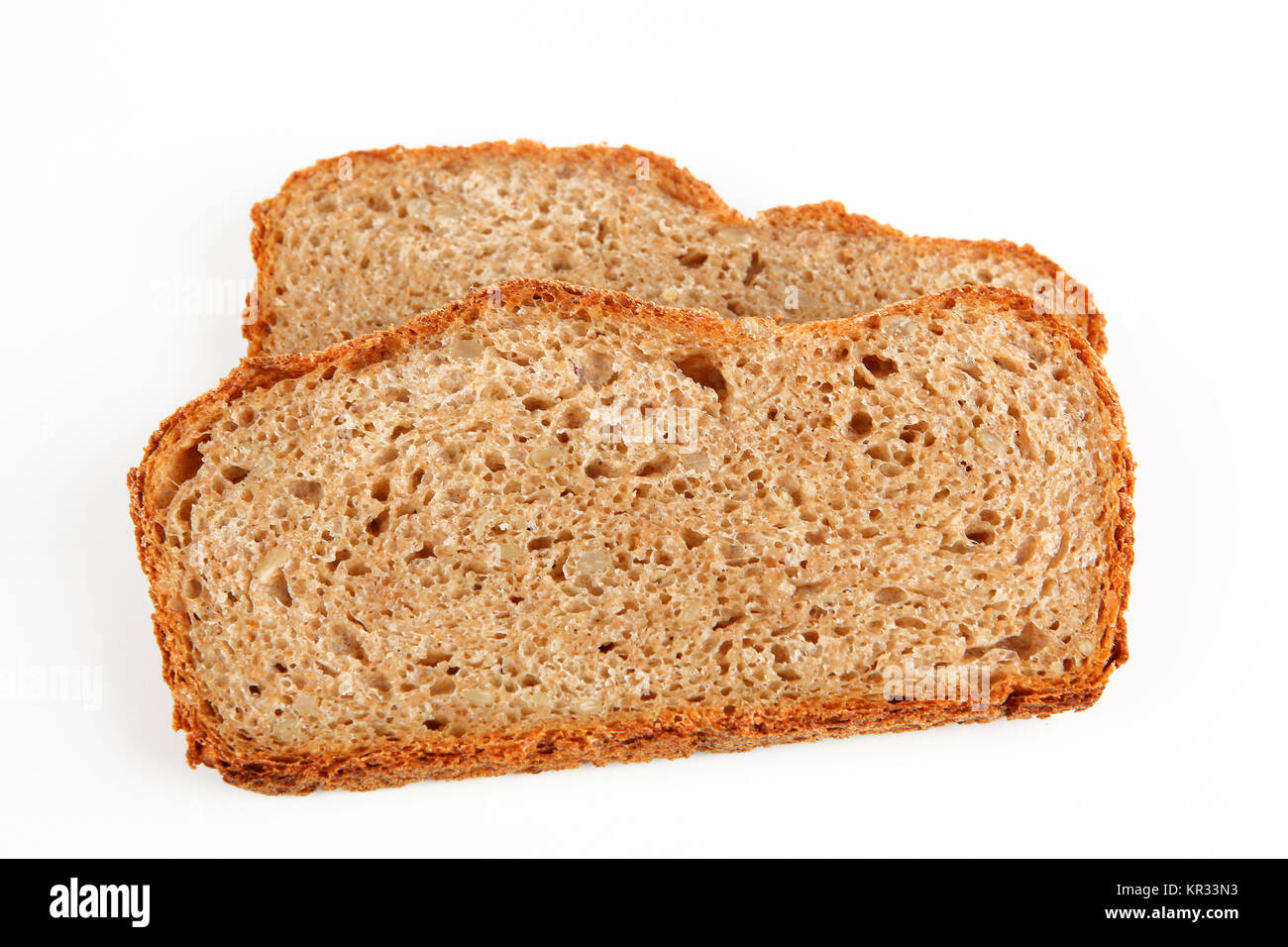 Slice dark brown bread Cut Out Stock Images & Pictures - Alamy