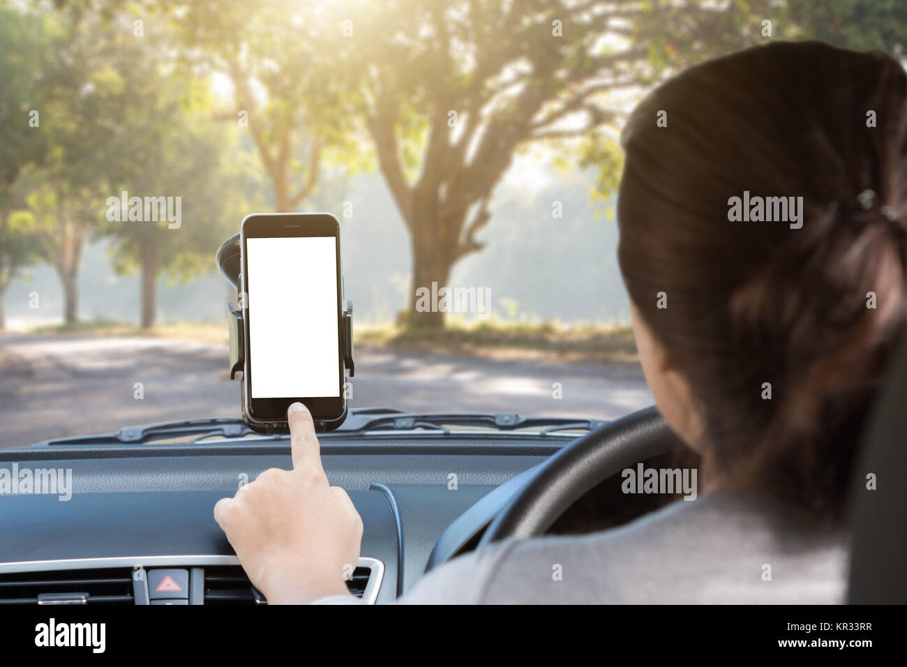 Iphone map woman hi-res stock photography and images - Alamy