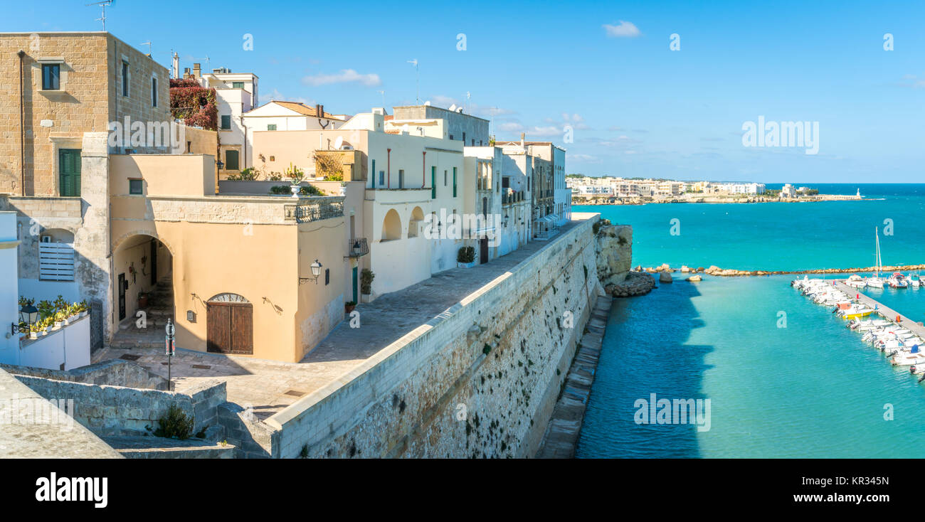 Panoramic view in Otranto, province of Lecce in the Salento peninsula ...
