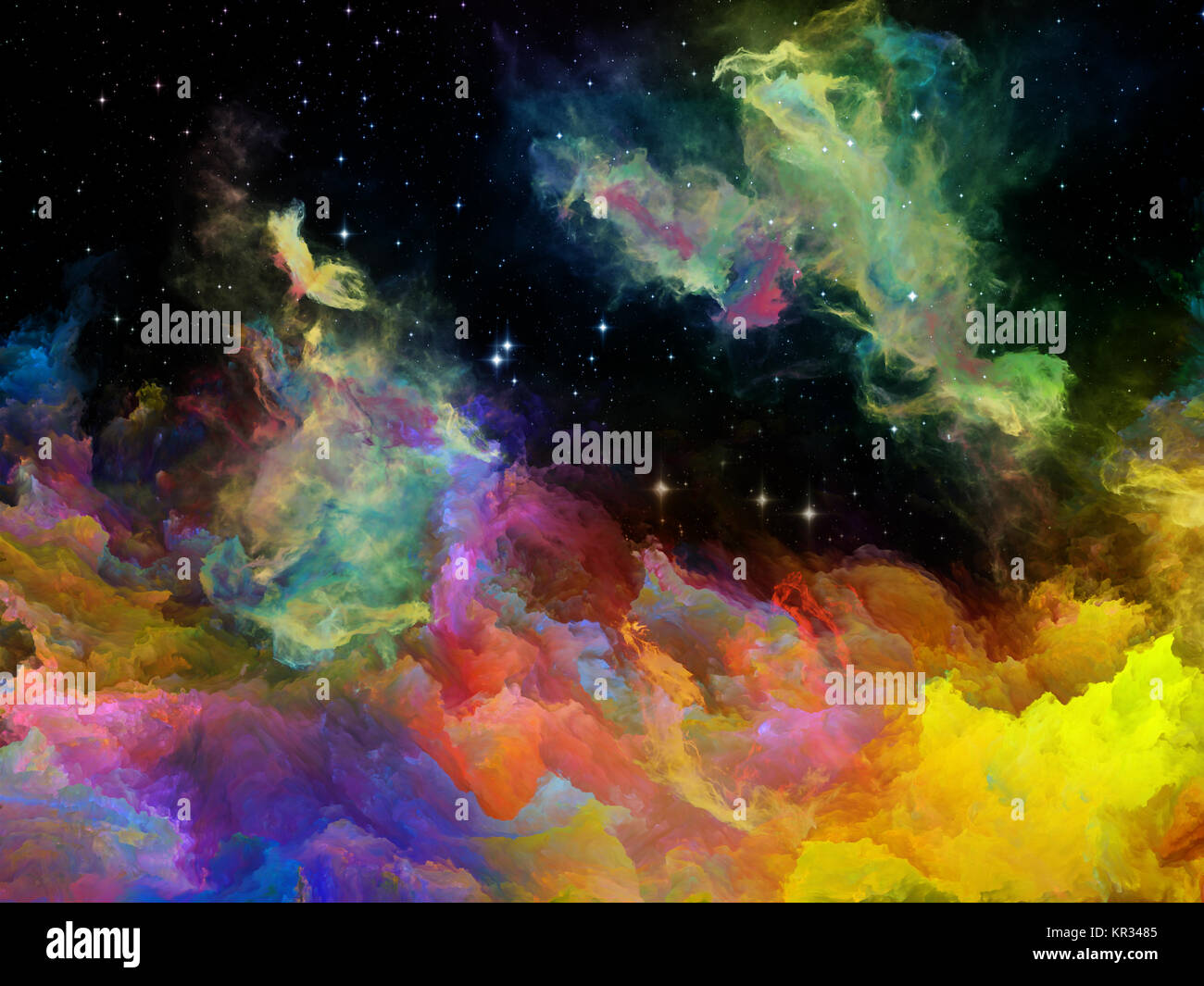 Dance of Space Nebula Stock Photo - Alamy