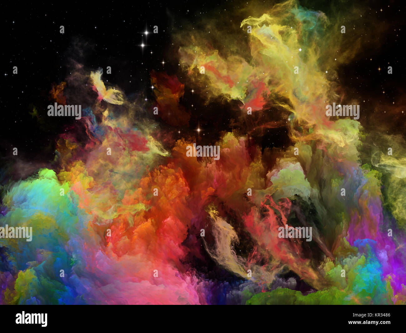 Dance of Space Nebula Stock Photo - Alamy