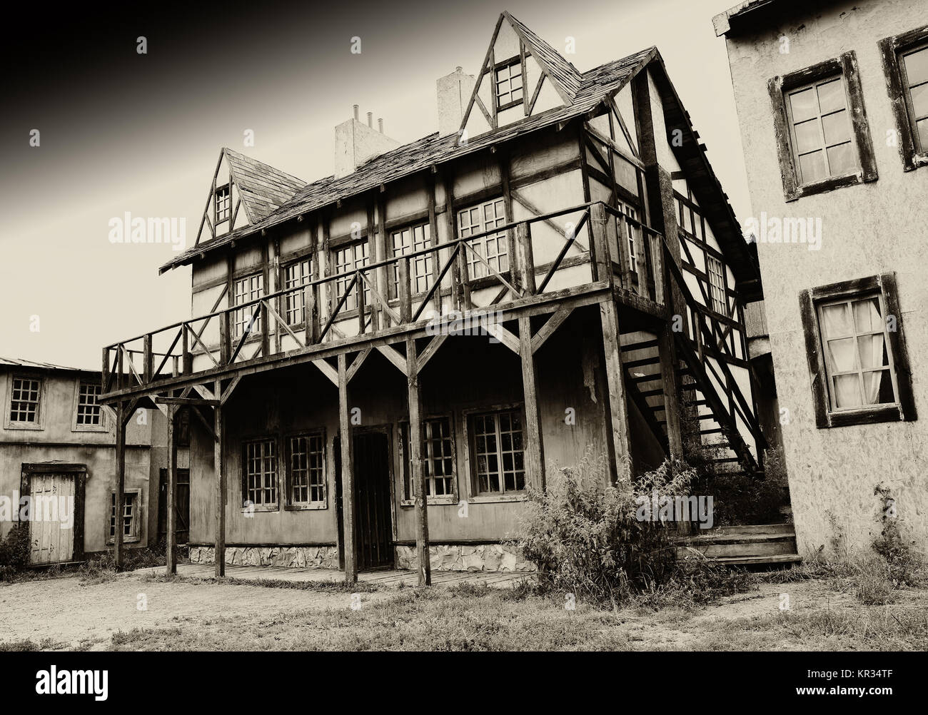 Western saloon backdrop hi-res stock photography and images - Alamy