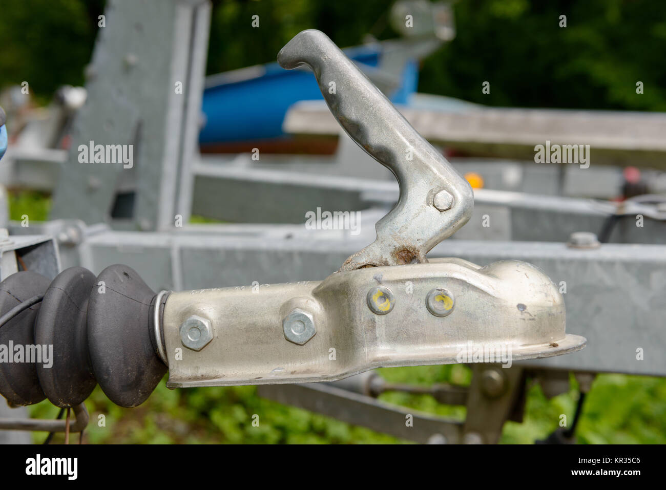 close-up trailer hook Stock Photo - Alamy