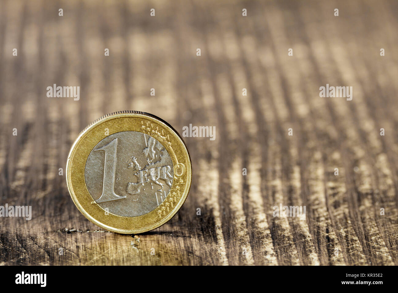 One Euro Coin Stock Photo - Alamy