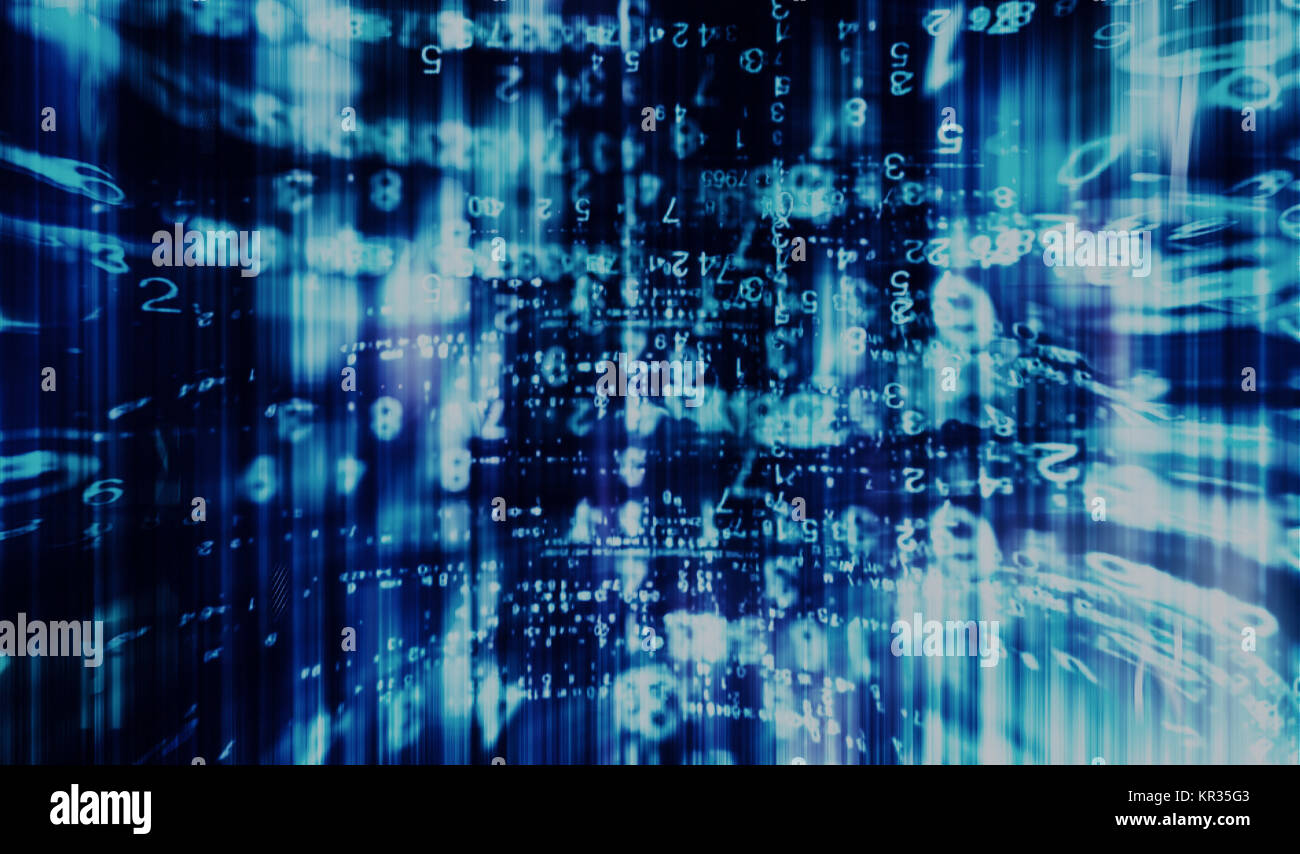 Inside computer dark interlaced digital abstraction background Stock ...