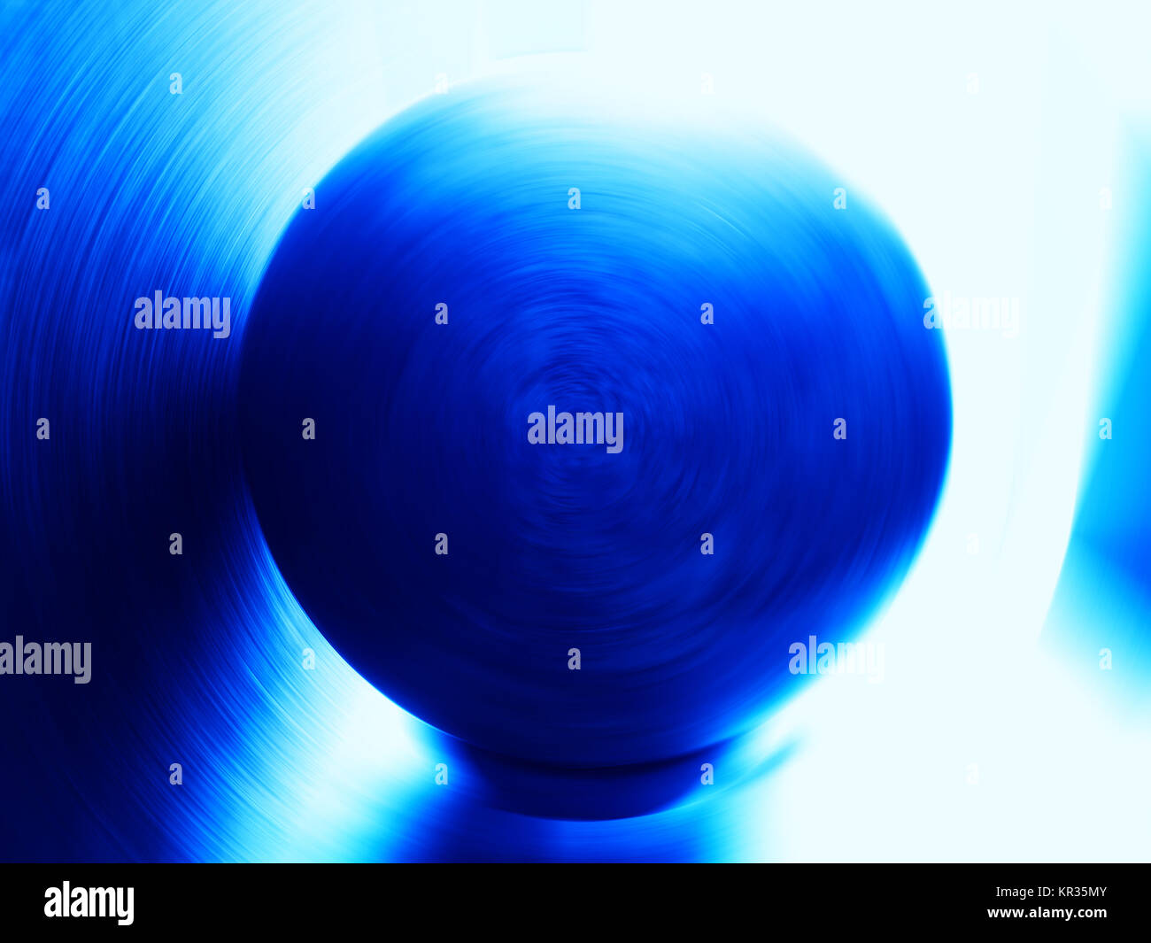 Horizontal blue rotating globe illustration background Stock Photo - Alamy