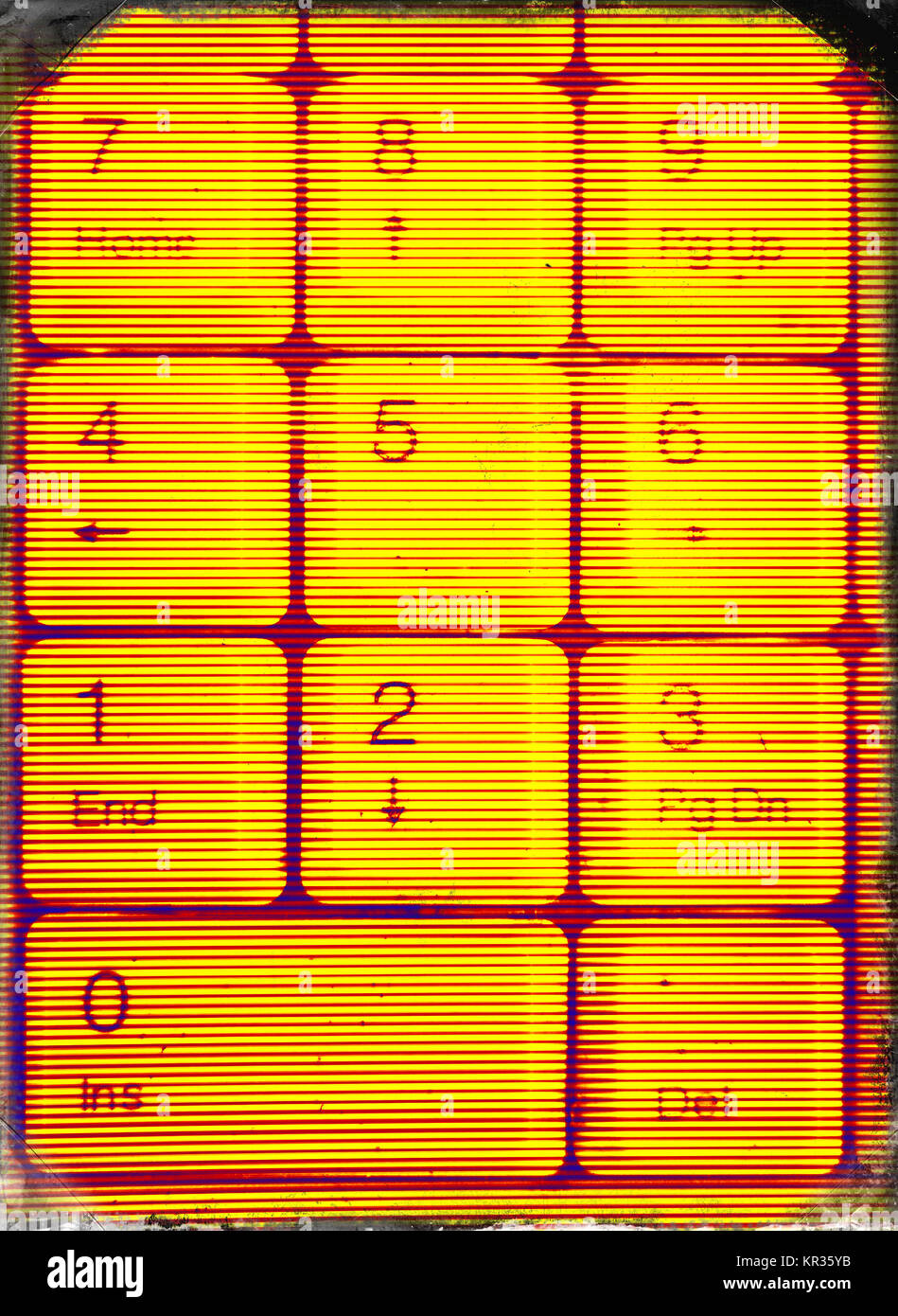 Vertical yellow matrix keypad abstraction background Stock Photo - Alamy