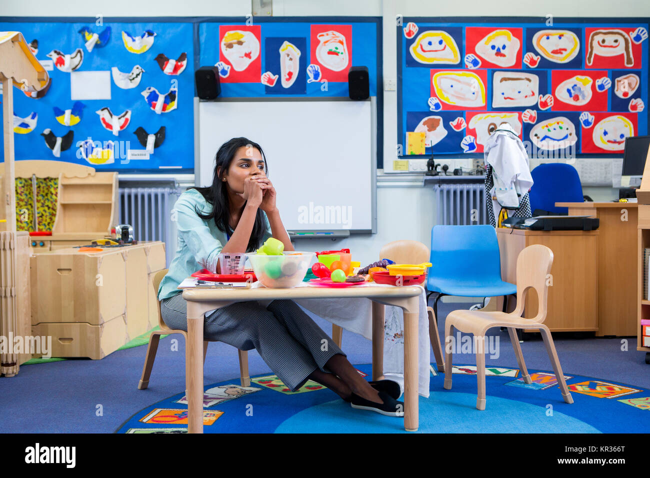 Worried teacher hi-res stock photography and images - Alamy
