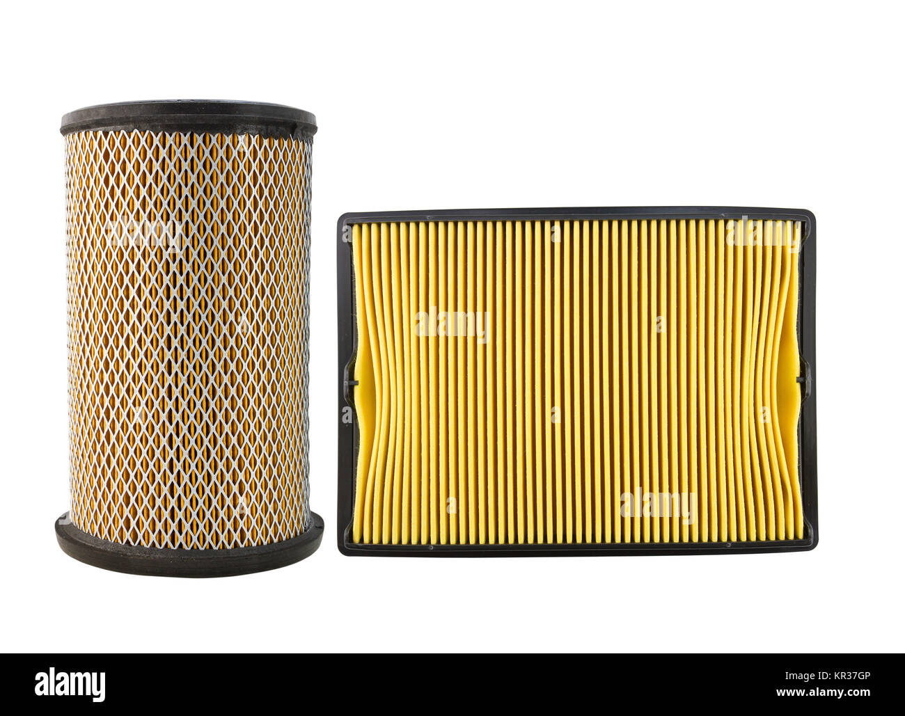 Air filter car isolated on white Stock Photo - Alamy