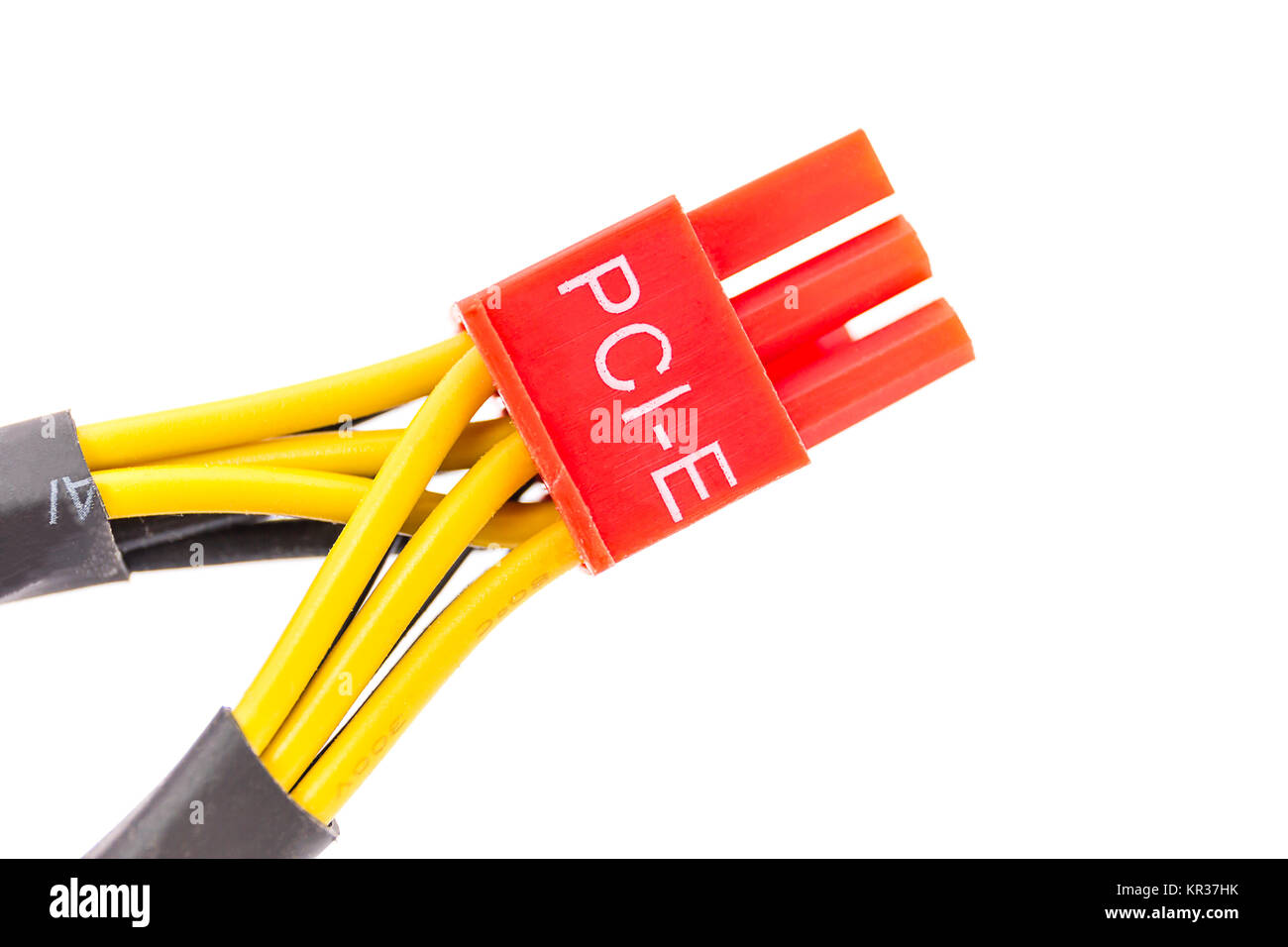 Close Up PCI-E cable video card Stock Photo - Alamy