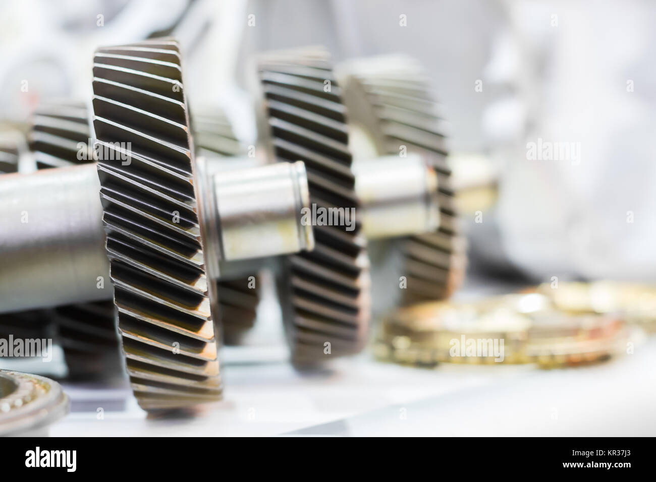 Close up cog wheels gears Stock Photo - Alamy