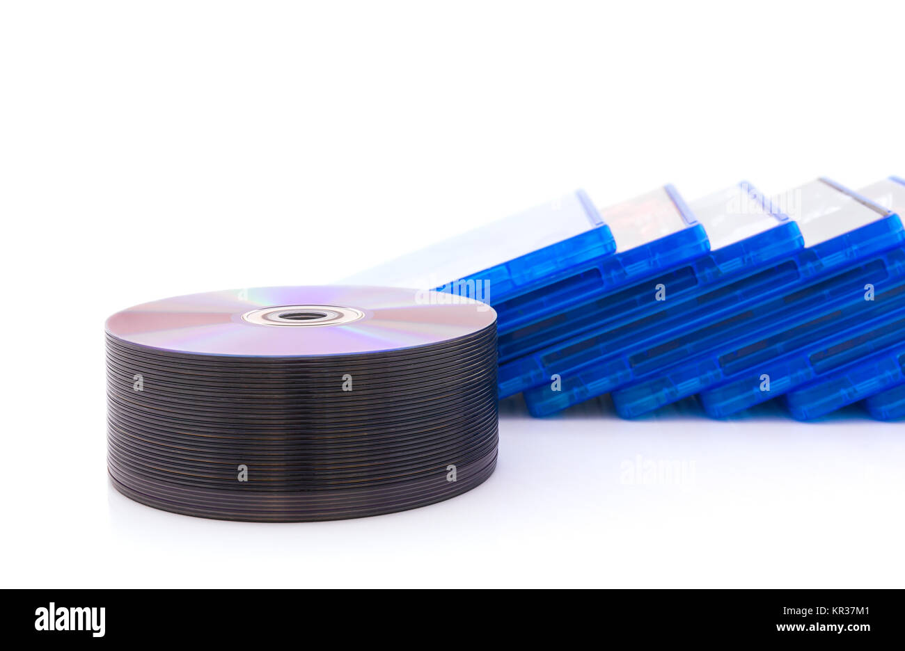 DVD/CD box with disc Stock Photo - Alamy