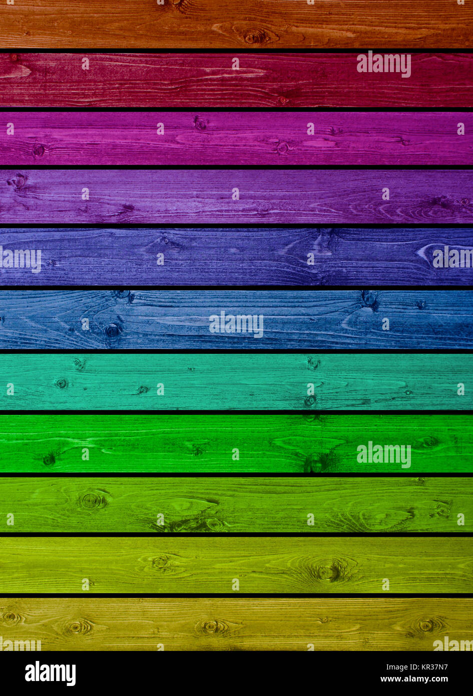 wooden boards in rainbow colors Stock Photo - Alamy
