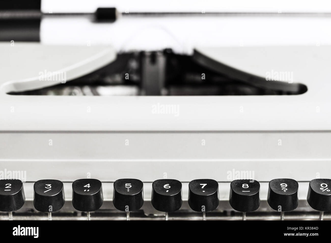 character keys of old typewriter Stock Photo - Alamy